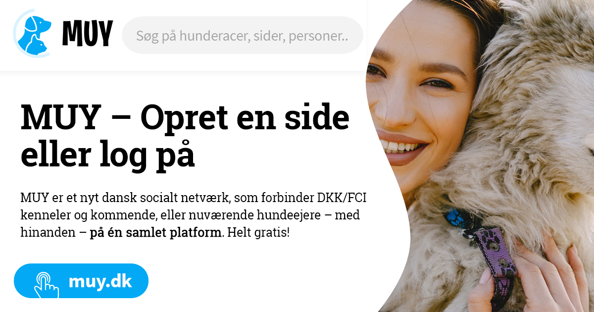 MUY – Opret en konto, eller log på
